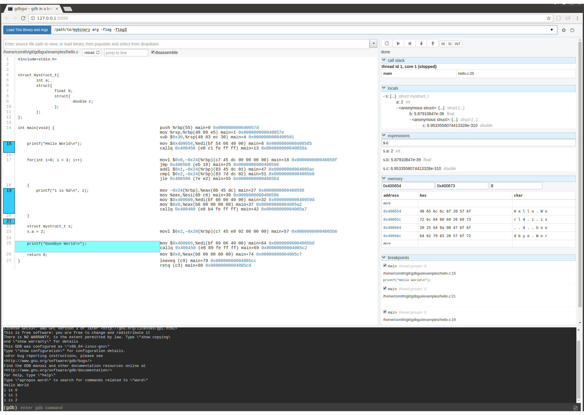 Графический интерфейс для GDB: обзор инструмента gdbgui