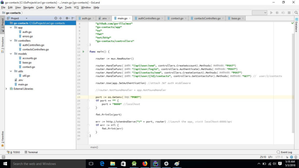 Создание и развёртывание REST API с помощью Go, PostgreSQL, JWT и GORM