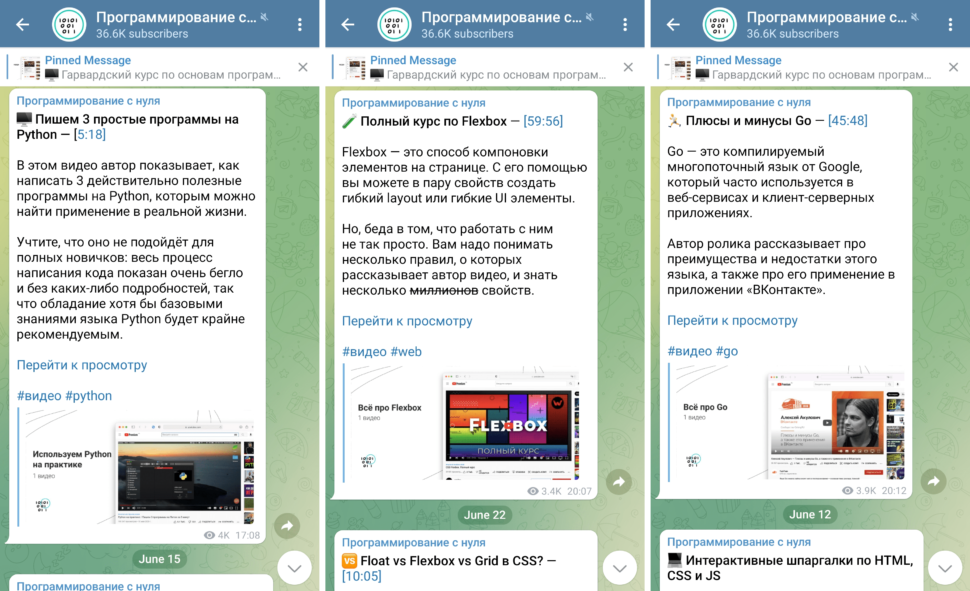 10 Telegram-каналов для начинающих программистов — Tproger