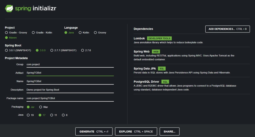 Telegram-бот счётчик сообщений на Java и Spring — Tproger