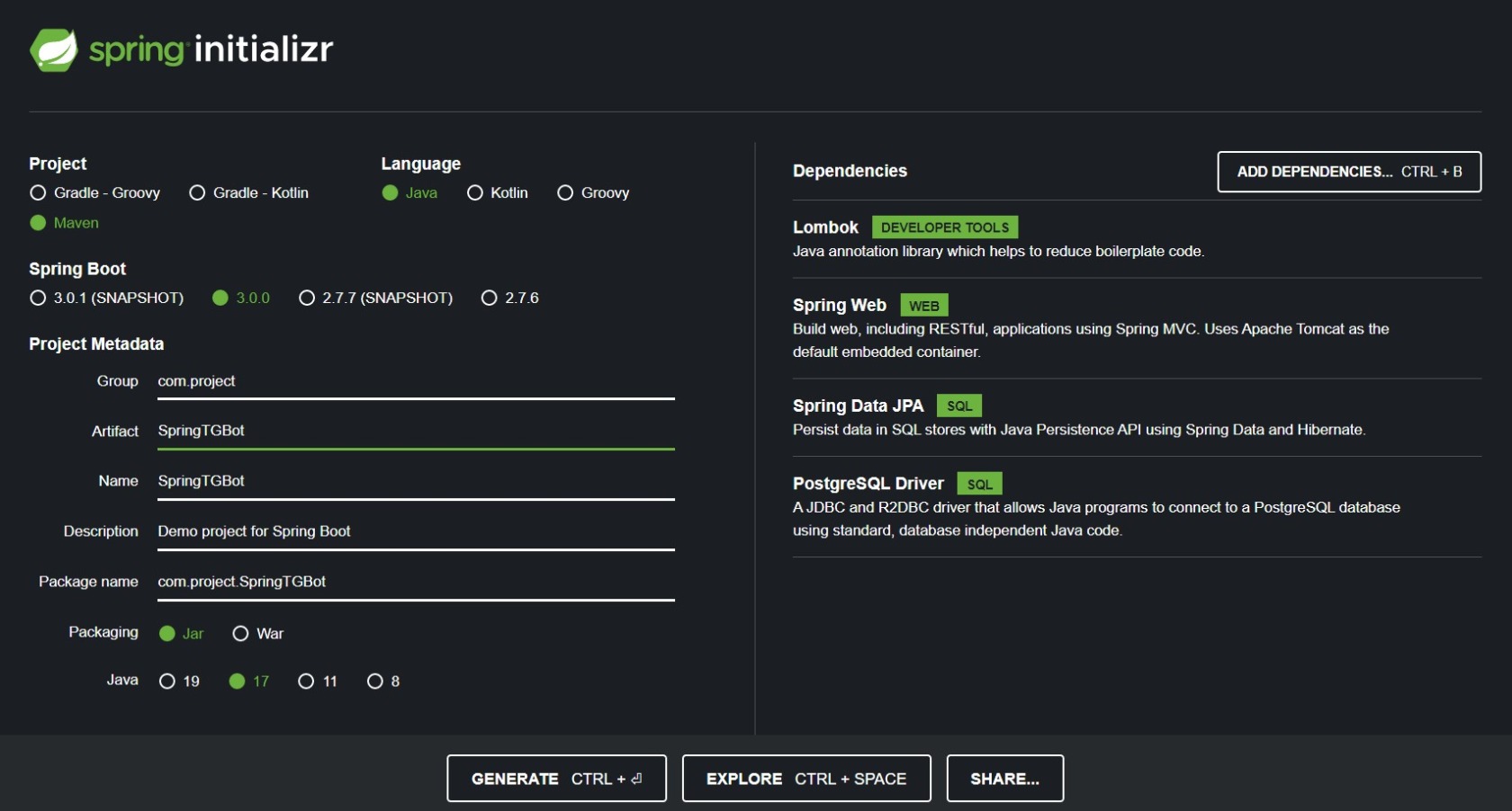 Telegram-бот счётчик сообщений на Java и Spring — Tproger